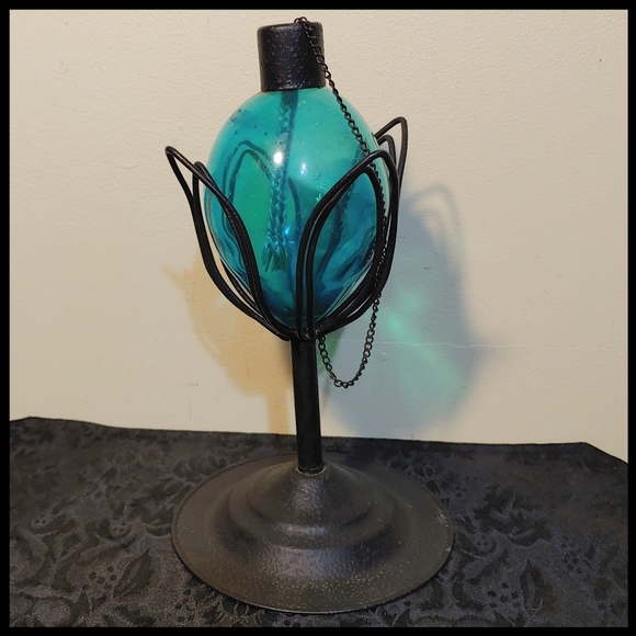 Accents | Aqua Table Top Tikioil Lamp Lantern | Poshmark